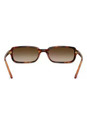 VOGUE EYEWEAR Havana Patterned Square Frame Sunglasses