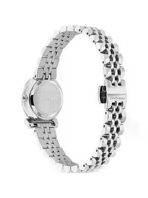 FERRAGAMO Gancini Twisted 23mm Watch With White Dial