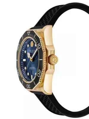 Philipp Plein Aquastorm 44mm Chronograph Watch With Silicone Strap