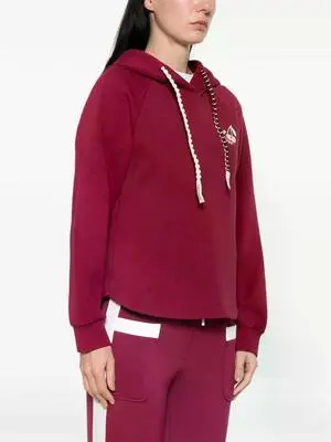 MARCCAIN Hooded Cherry Print Sweatshirt - Red