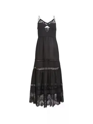 FLEUR DU MAL Adeline Lace Maxi Dress - Black