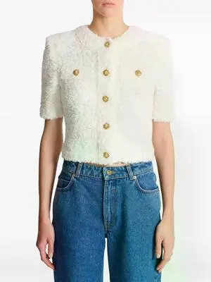 Balmain Short Sleeve Cardigan