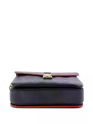 LOUIS VUITTON Monogram Empreinte Leather Pochette Metis - Blue