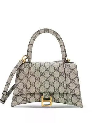 Gucci X Balenciaga The Hacker Project Hourglass Top Handle Bag - Brown