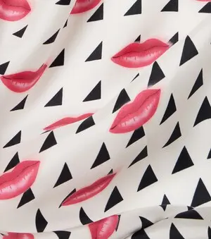 Prada Printed Silk Twill Scarf - Black