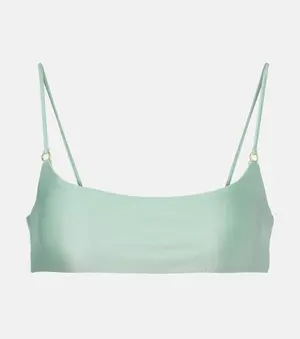 Jade Swim Jade Swim Hinge Bikini Top Green
