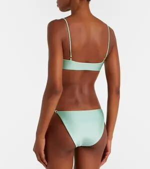 Jade Swim Hinge Bikini Top - Green