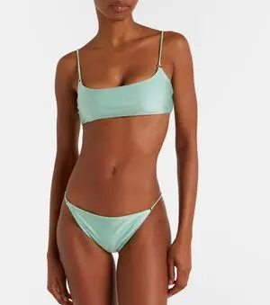 Jade Swim Hinge Bikini Top - Green