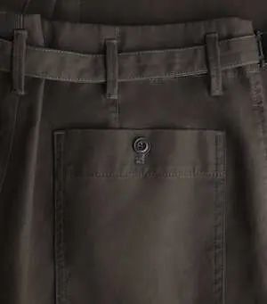 LEMAIRE Carrot Tapered Straight Trousers - Brown