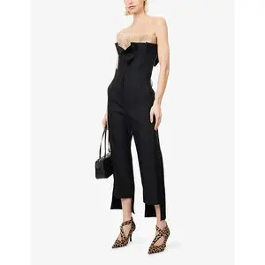 Khaite Rae Tailored Wool And Silk-blend Trousers