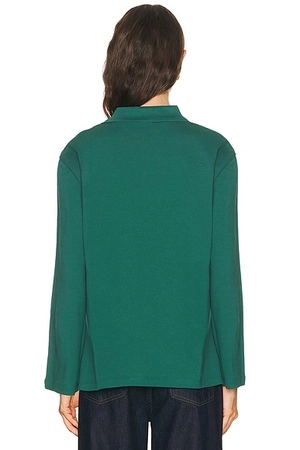 FLORE FLORE Diana Polo Top - Evergreen
