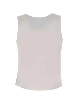 RRD Sleeveless Square Neck Top - White