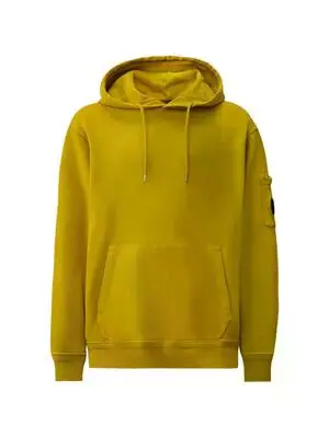 C.P. COMPANY Hooded Sweatshirt With Sleeve Pocket - Yellow