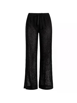 Seafolly Open-work Trousers - Black