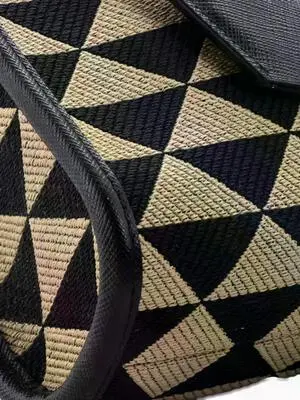 Prada Jacquard Mini Shopper Tote Crossbody Bag