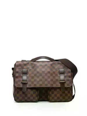 LOUIS VUITTON Damier Ebene Broadway Satchel - Brown