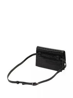 Balenciaga 2019 Croc Embossed Leather Belt Bag