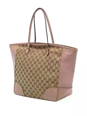 Gucci Gg Canvas And Leather Bree Tote Bag