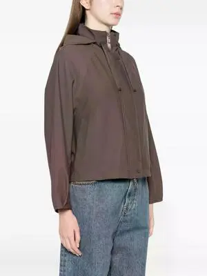 DUNO Hooded Jacket With Front Button Closure