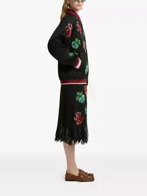 Marni Embellished Floral Sequin Midi Skirt