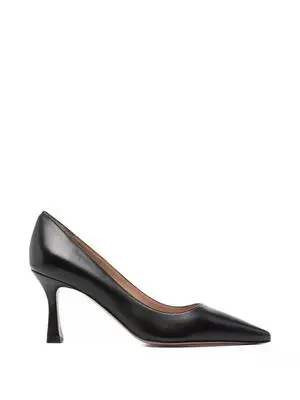 FESTA MILANO Leather Pointed Toe Pumps - Black