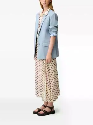 Claudie Pierlot Straight Fit Button Blazer
