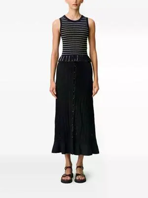 Claudie Pierlot Button Knit Midi Skirt