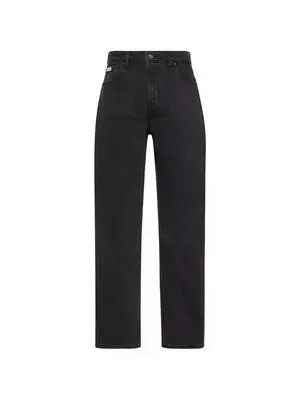 Calvin Klein Straight Leg Jeans With Logo Patch