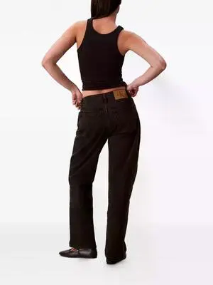Calvin Klein Straight Leg Jeans With Logo Patch