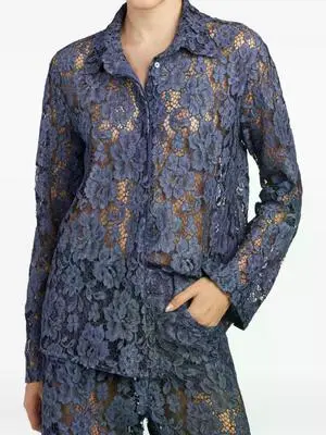 Federica Tosi Lace Shirt - Blue