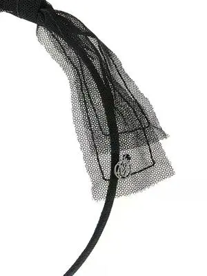 MAISON MICHEL Oversize Bow Tulle Headband