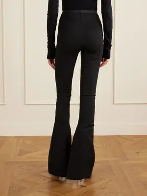 Rick Owens Carmen Jersey Flared Trousers