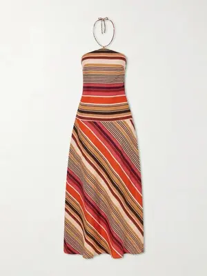 Faithfull The Brand Clara Striped Linen Maxi Dress - Multi
