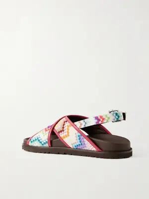 Missoni Allan Striped Lurex Sandals - Multi