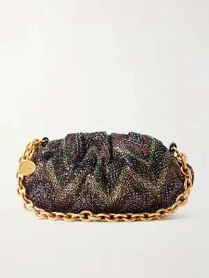 Missoni Caperdoni Small Sequined Striped Pouch - Multi