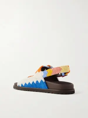 Missoni Mia Striped Terry Sandals