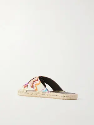 Missoni Harlow Striped Woven Espadrilles - Multi