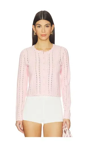 LoveShackFancy LoveShackFancy Peridot Cardigan Pink