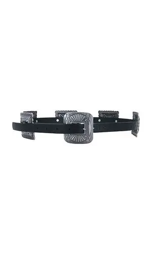 LOVERS AND FRIENDS Bella Buckle Belt - Black