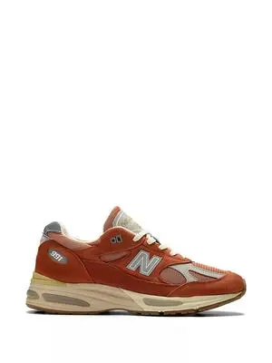 NEW BALANCE New Balance 991v2 Lace-Up Sneakers Orange