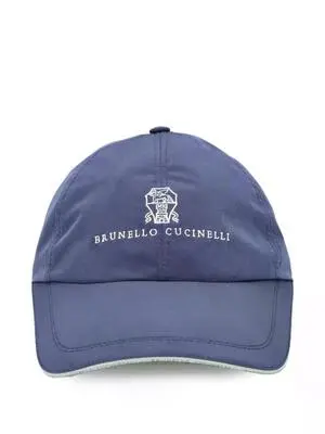 Brunello Cucinelli Adjustable Logo Baseball Cap - Blue
