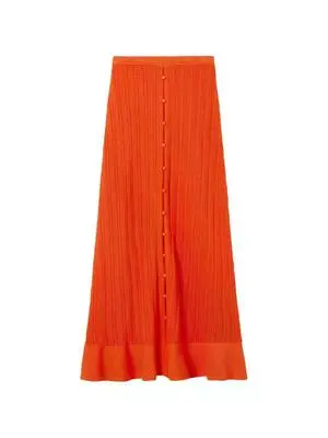 Claudie Pierlot Knitted Button-front Maxi Skirt