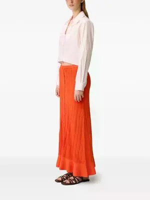 Claudie Pierlot Knitted Button-front Maxi Skirt