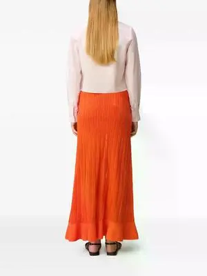 Claudie Pierlot Knitted Button-front Maxi Skirt