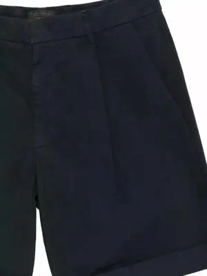 DONDUP Pleated Shorts With Turn-up Hem