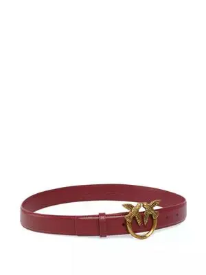 Pinko PINKO Love Birds Leather Belt Red