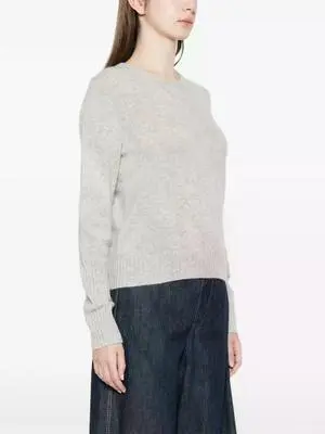 ALLUDE Round Neck Cashmere Sweater