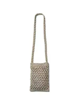 Peserico Mini Woven Shoulder Bag - Neutrals