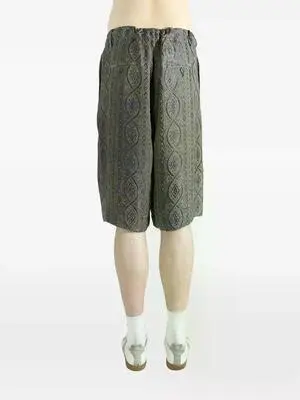UMA WANG Patterned Drawstring Shorts