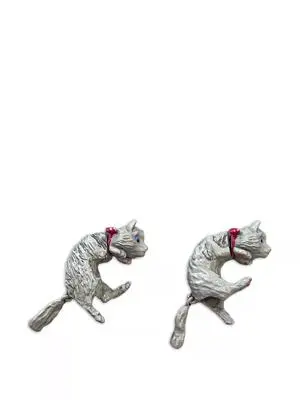 Vivetta Cat Shape Earrings - Grey
